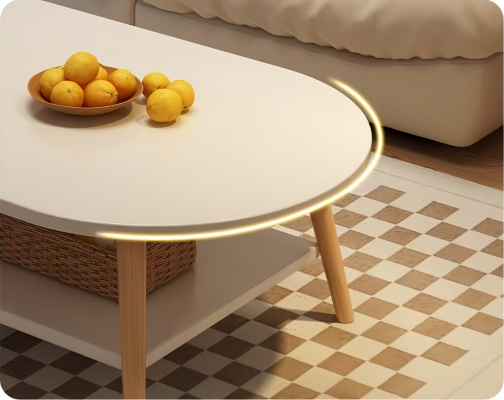 Multi-Level Side Table – Space-Saving Modern Design with Dual Shelves ...