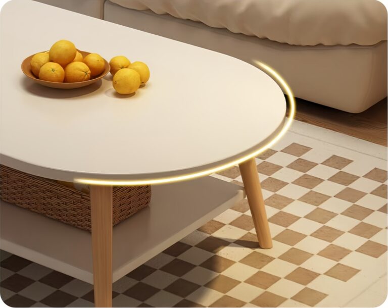 Multi-Level Side Table – Space-Saving Modern Design with Dual Shelves ...